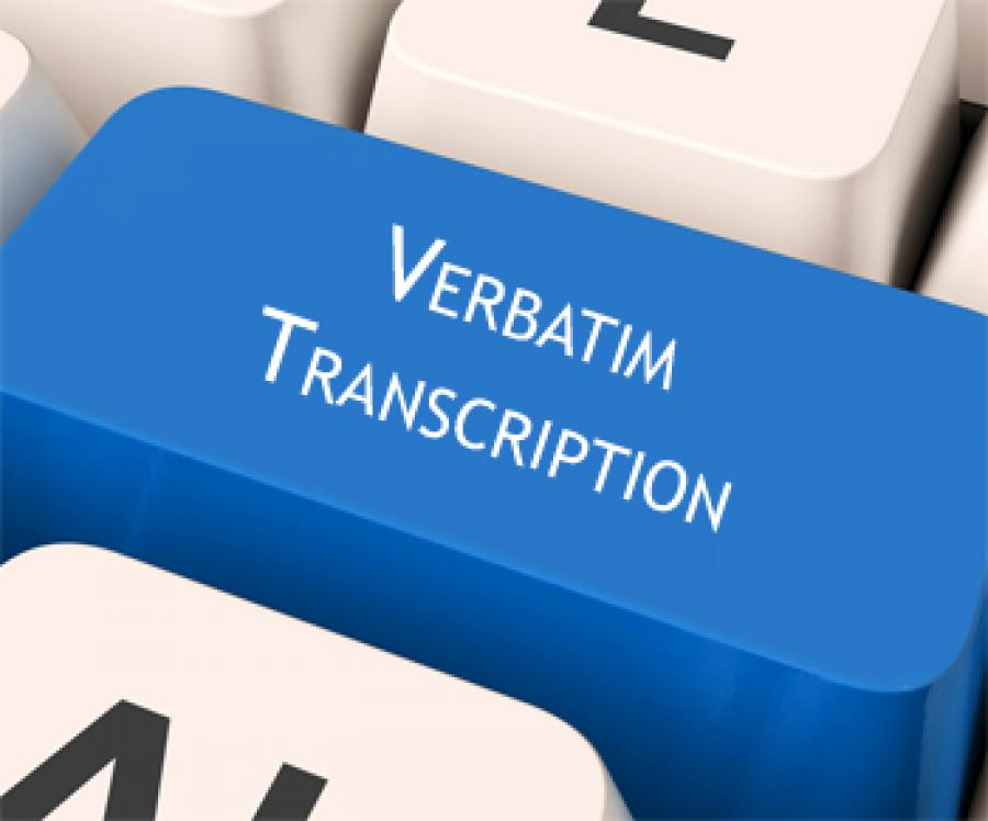 C’est quoi une transcription verbatim